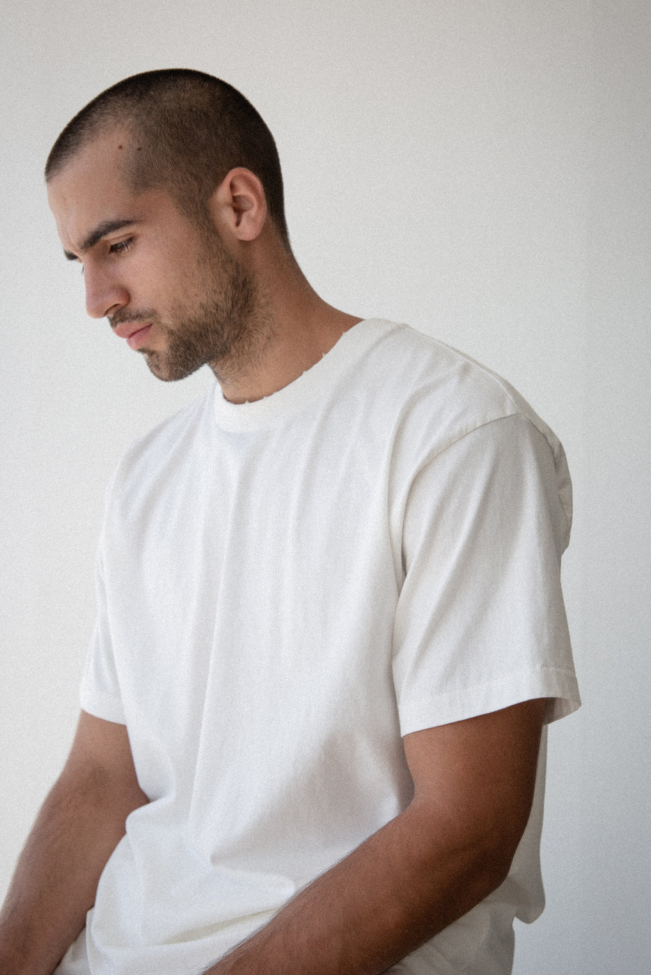 OVERSIZED CORE TEE in VINTAGE WHITE – Elwood Clothing