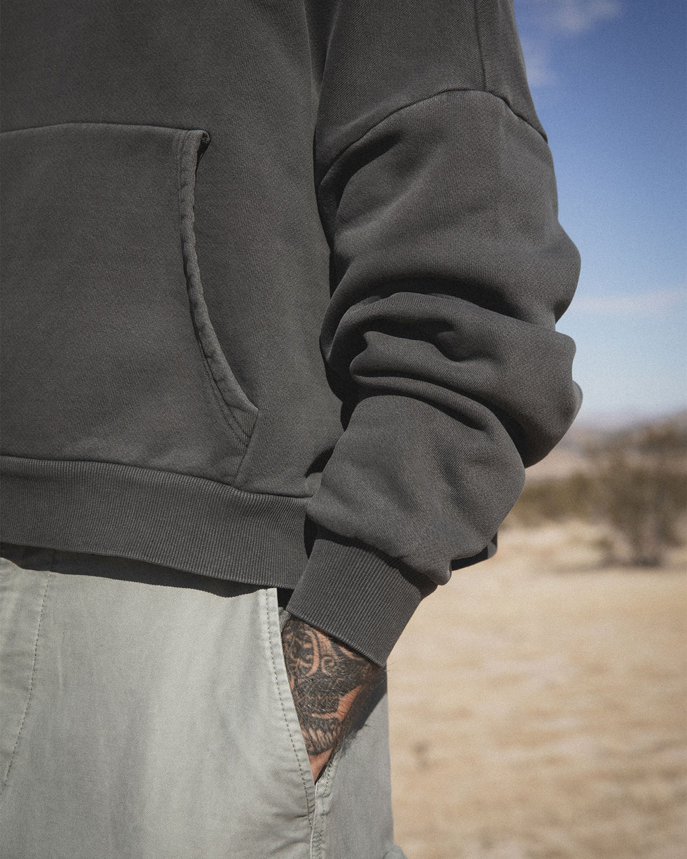 RECTANGLE HOODIE in BLACK INK – Elwood Clothing