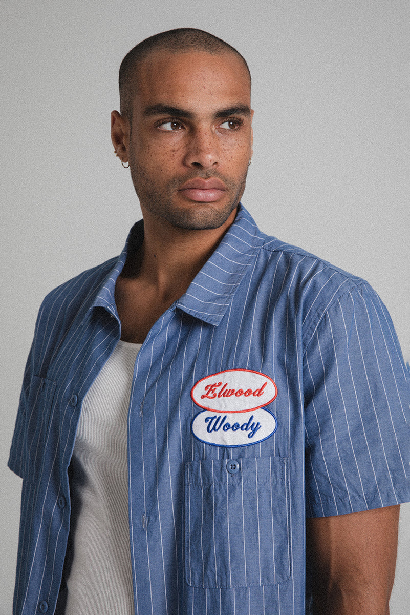 MECHANIC SHIRT in COBALT – Elwood Clothing