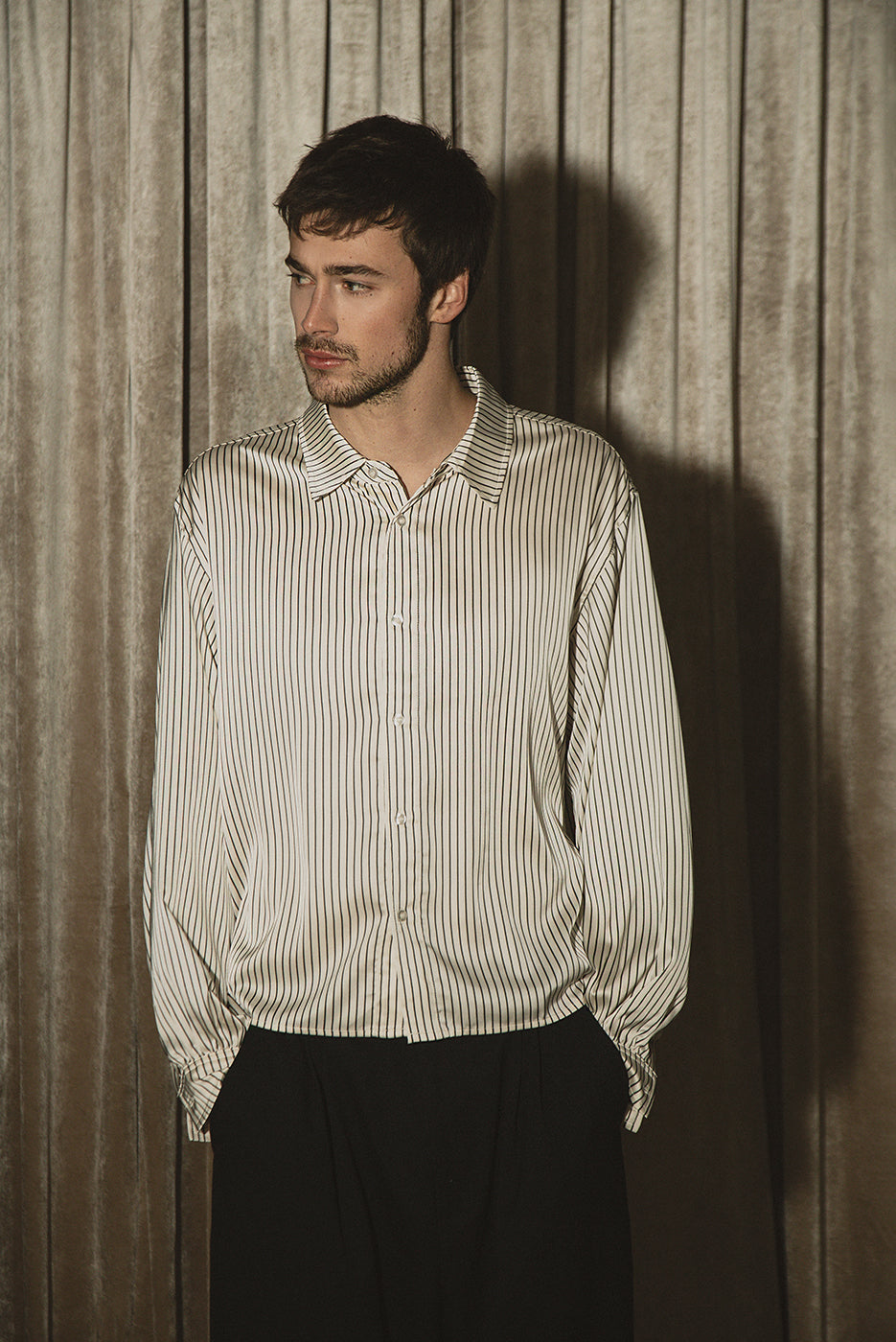 EXECUTIVE LS SHIRT in QUILL STRIPE – Elwood Clothing
